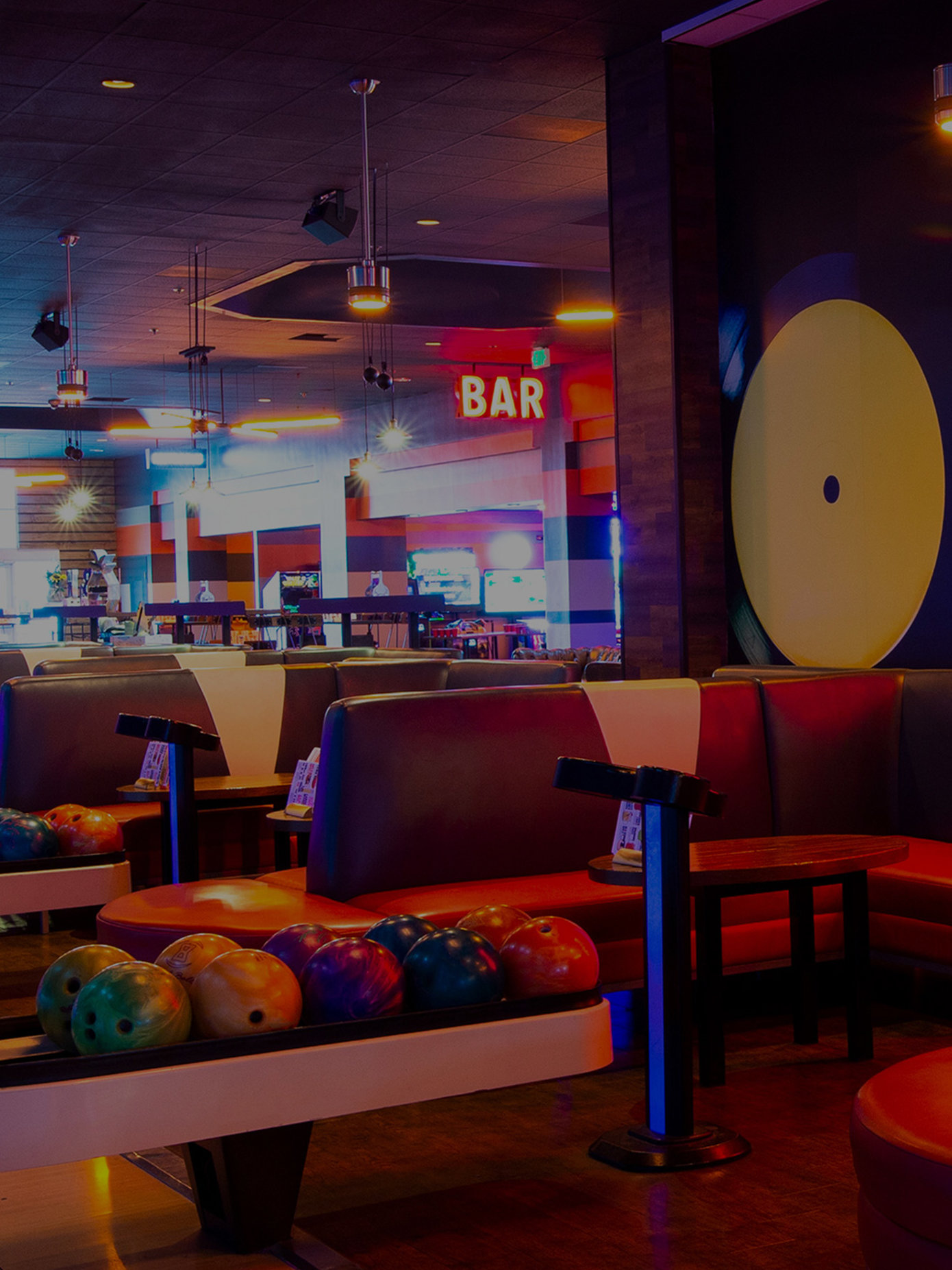 Bowling Alley & Lounge Area in Riverside | Bowlero